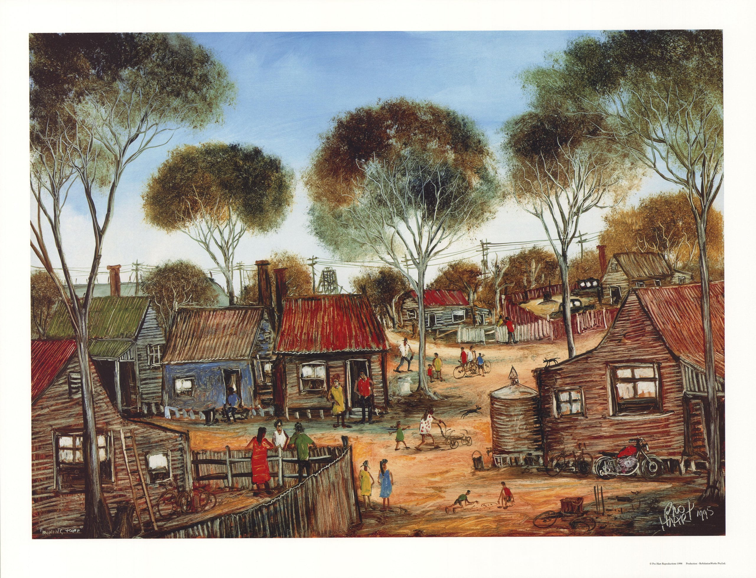 Mining Town 1995 60X83cm – Pro Hart