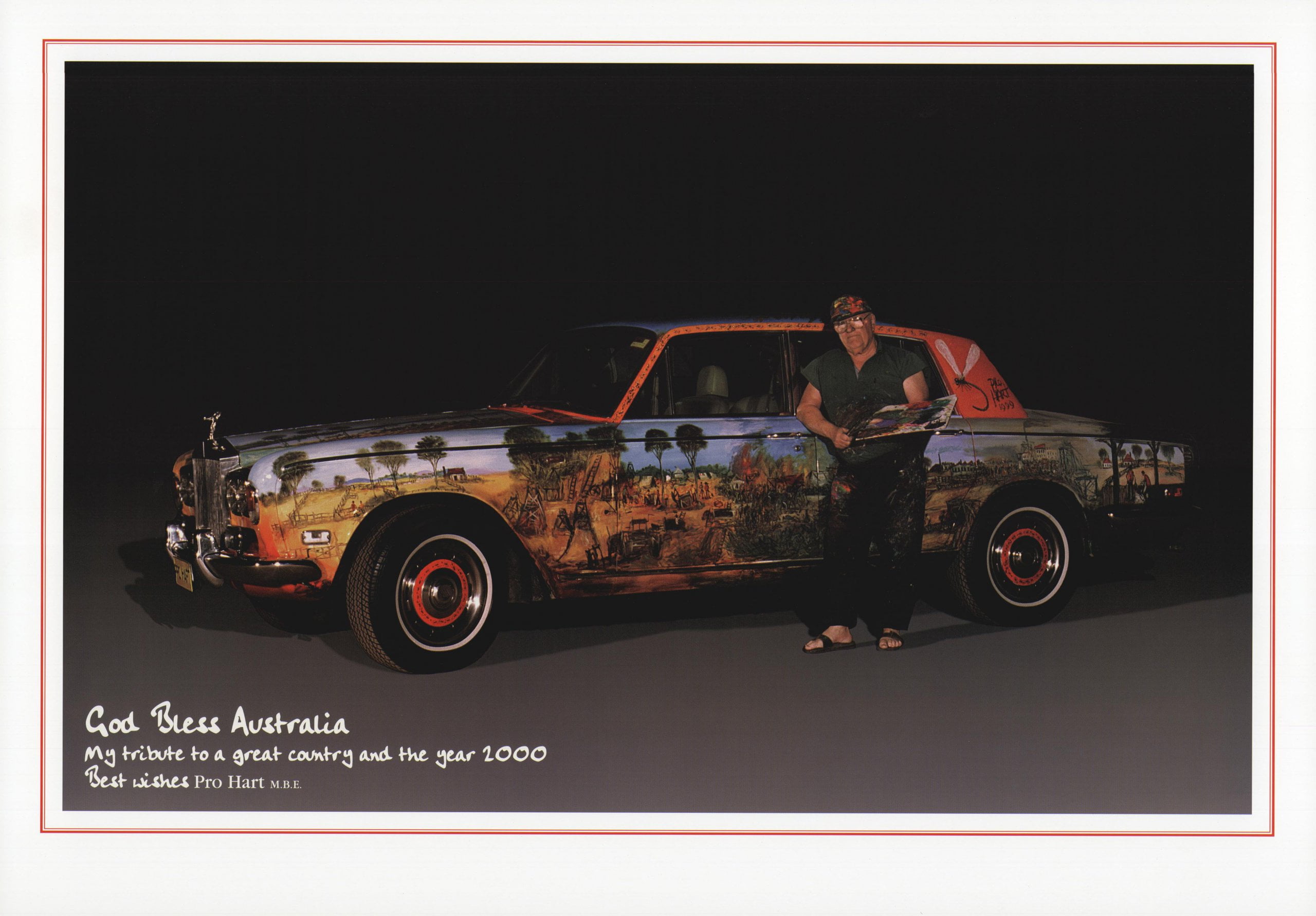 Pro’s Rolls Royce 36X55cm – Pro Hart